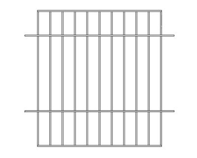 Vertical partition grid - Height: 432 mm | GGM Gastro