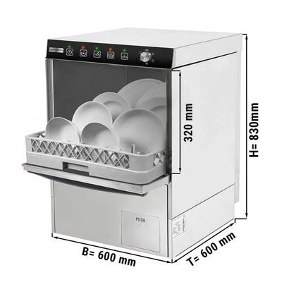 Diskmaskin 3,55 kW - Med tömnings- och rengöringspump | GGM Gastro