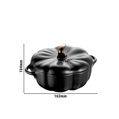 STAUB | CERAMIQUE - Cocotte - Form Kürbis - Ø 120mm - Keramik - Schwarz ...