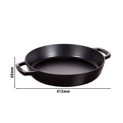 STAUB | PANS - Paella Pfanne - Ø 340mm - Gusseisen - Schwarz | GGM Gastro