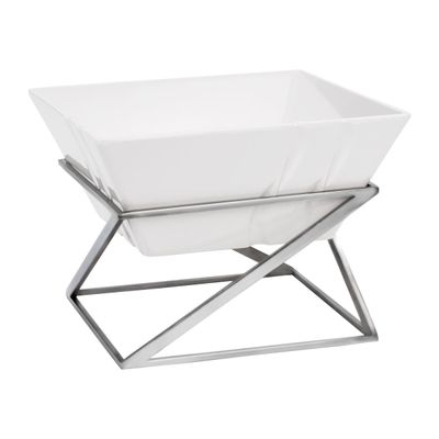 Etagerie / buffet stand - Chrome - incl. 1 melamine bowl - angular ...
