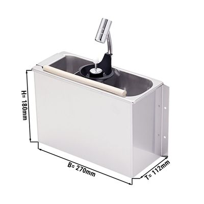 Ice cream scoop shower with scoop and integr. Water backflow preventer ...