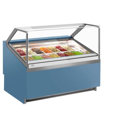 Ice cream counter IVY - 1250mm - Air circulation - for 14x 5 liter ...