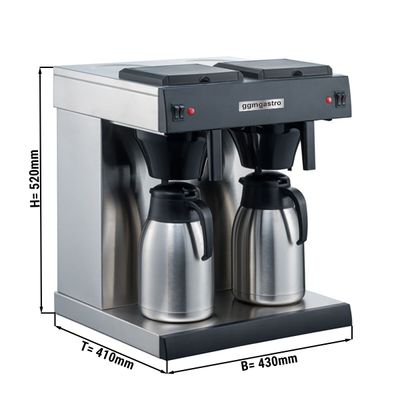 Filterkaffemaskin - 2x 2,0 liter | Kaffeautomat | Kaffebryggare ...