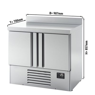 Mesa refrigerada - mostrador nevera PREMIUM PLUS - 980x700mm - con 2 ...