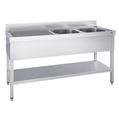 Sink unit PREMIUM - 2000x600mm - with base & 2 basins on the right ...