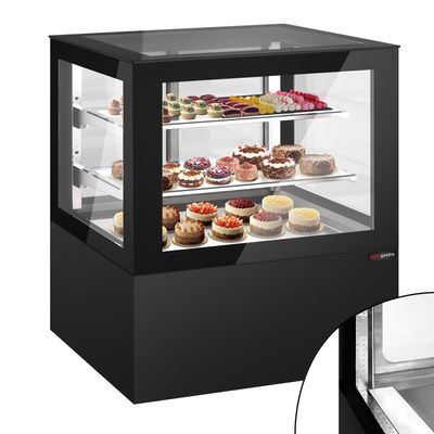 Vetrina refrigerata e per torte - 1610 mm - doppio vetro - con 2 ripiani | GGM Gastro