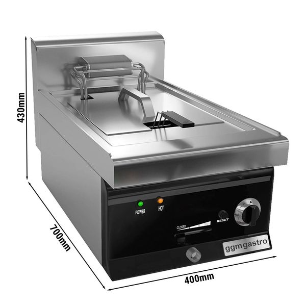 Friteuse électrique - 10 litres - 9 kW | GGM Gastro